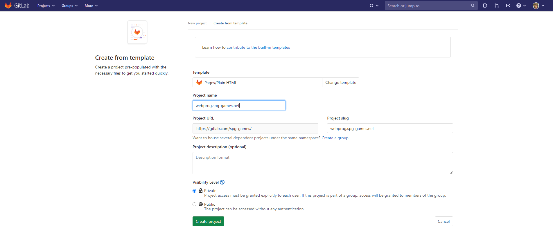 Gitlab PagesをHugoホスティングとして使ってみた : WebProg